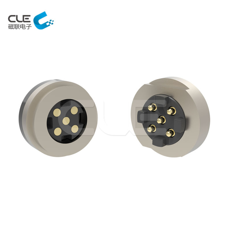 Magnetic Male and female electrical connectors