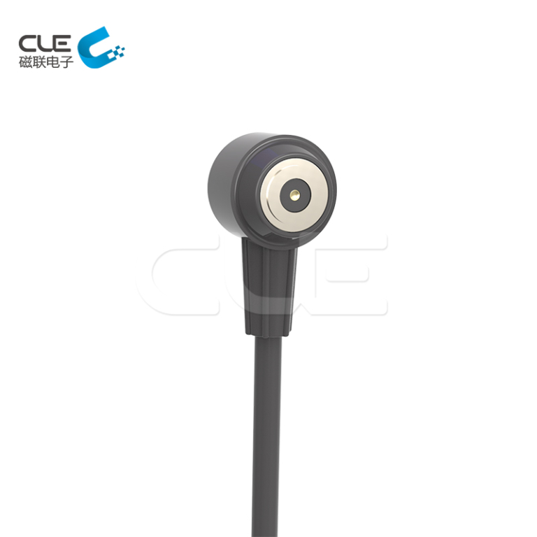 Round magnetic power cable connector factory