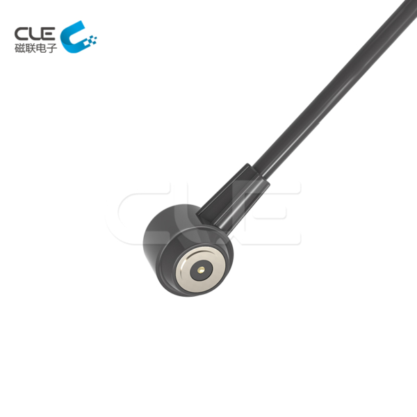 Round type male and female magnetic power cable connector