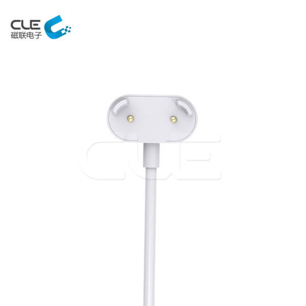 2 Pin magnetic charger cable connector for miner's lamp