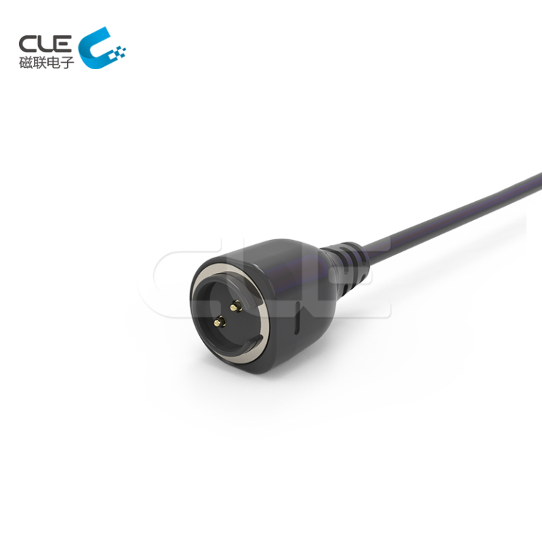 Magnetic pogo 2 pin electronic charging connector for smartwatch